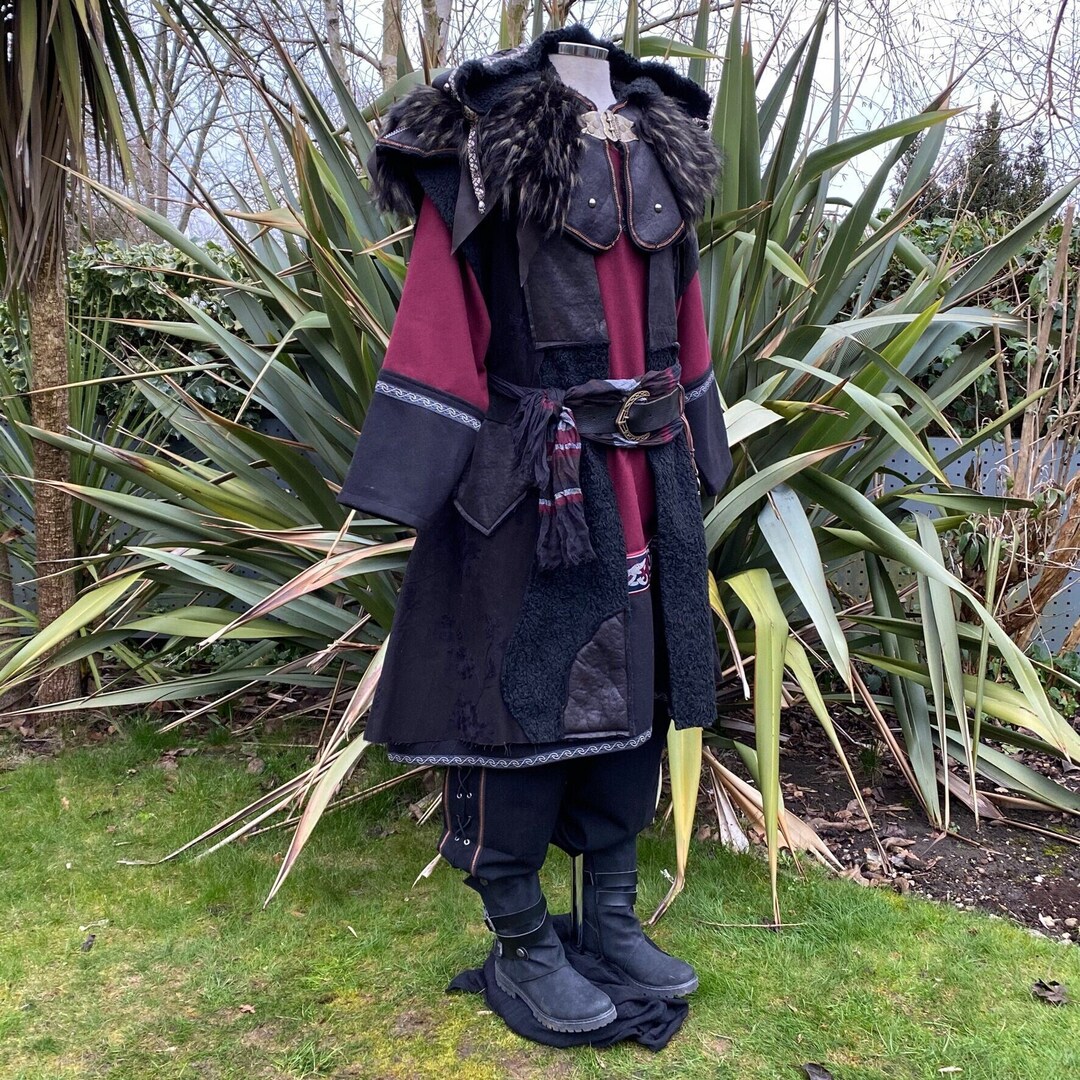 Shadow Warlock LARP Outfit - 4 Pieces; for LARP, Medieval, Cosplay ...