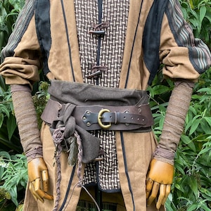 Medieval Arm Wraps - Brown Herringbone Wool Mixture | Medieval for ...
