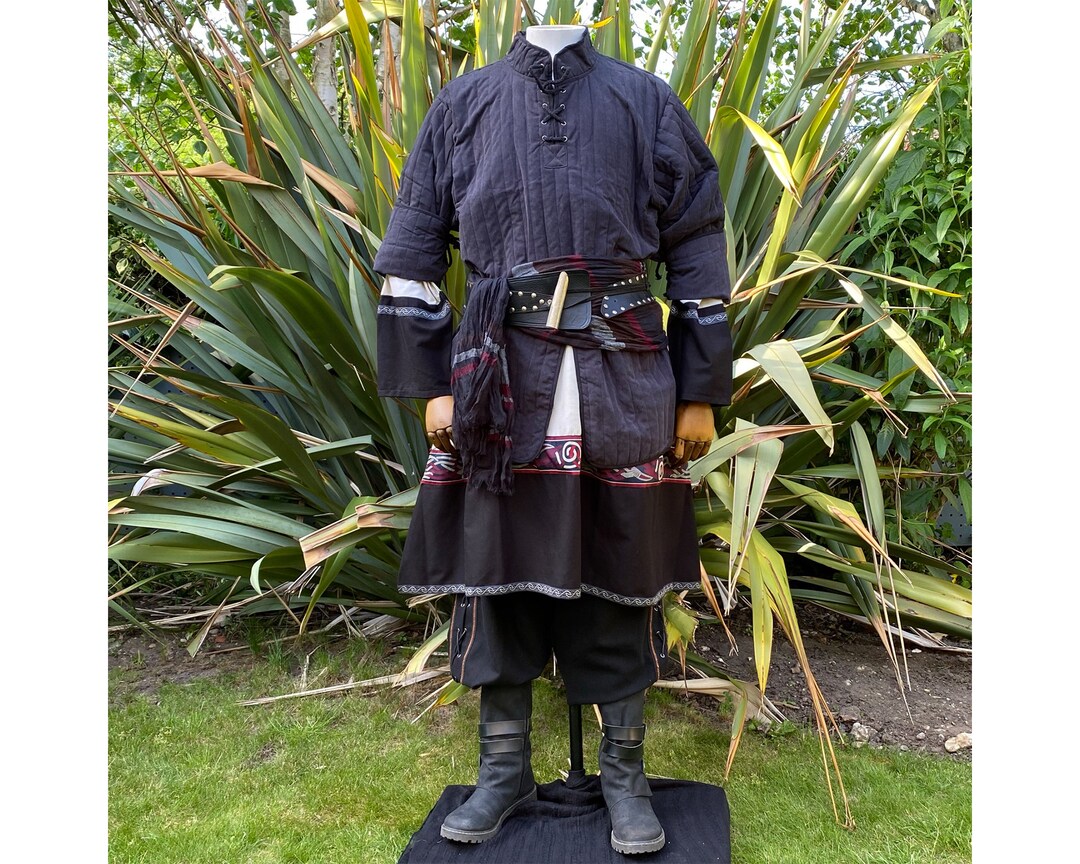 Battle Warrior LARP Outfit 3 Piece Set Includes Gambeson, Tunic and ...