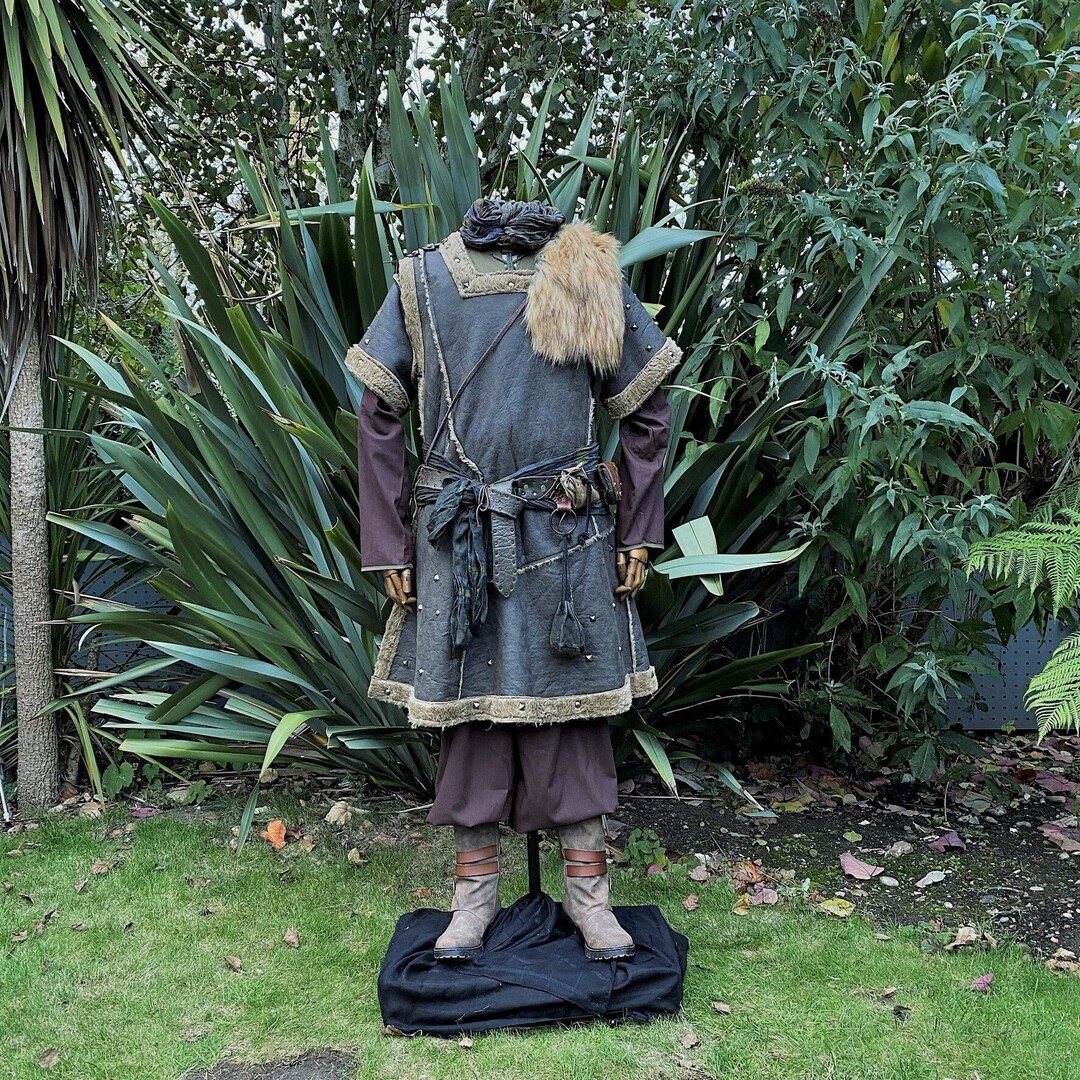 Leather Warrior Tunic – Green Faux Leather With Studs | for LARP ...