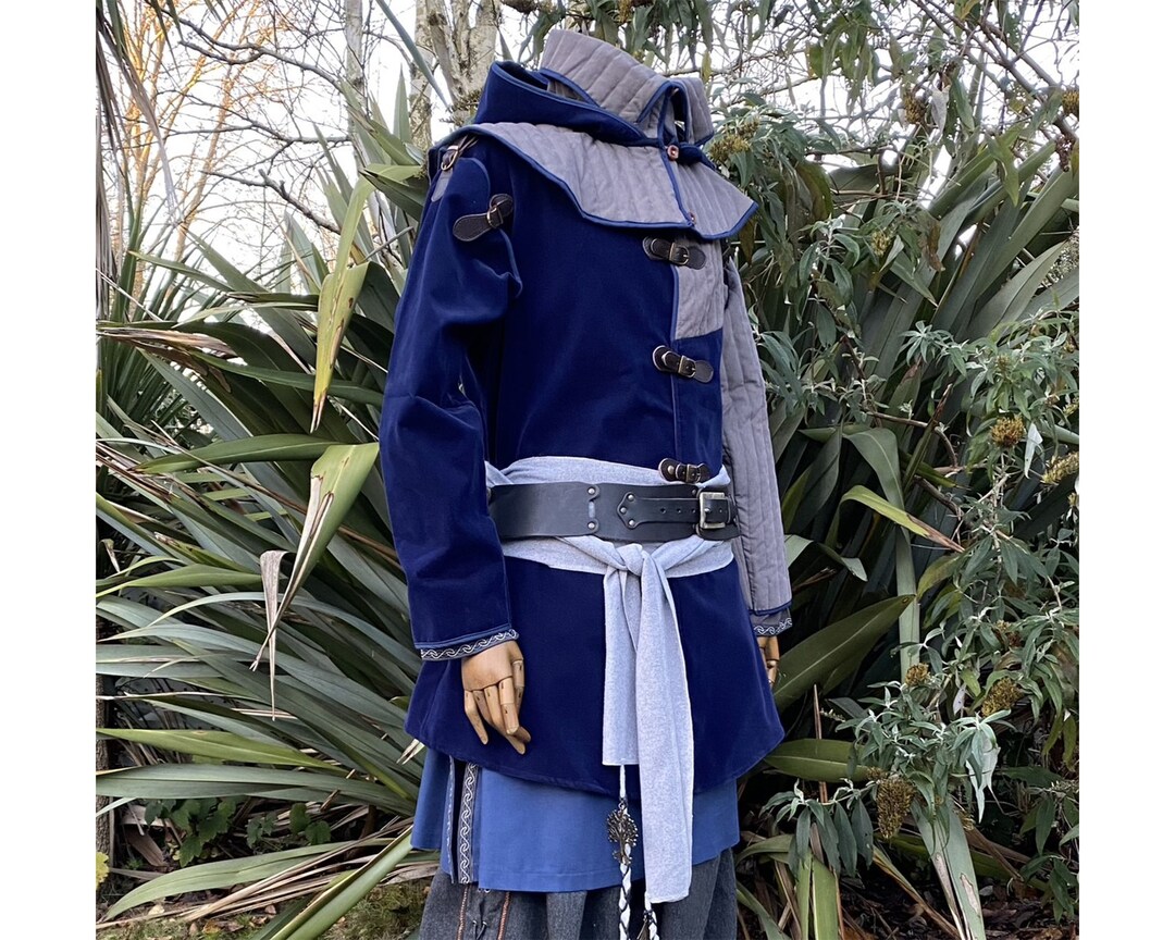 Medieval Knight LARP Outfit, 3 Pcs, Blue, Warrior, Fighter, Paladin ...