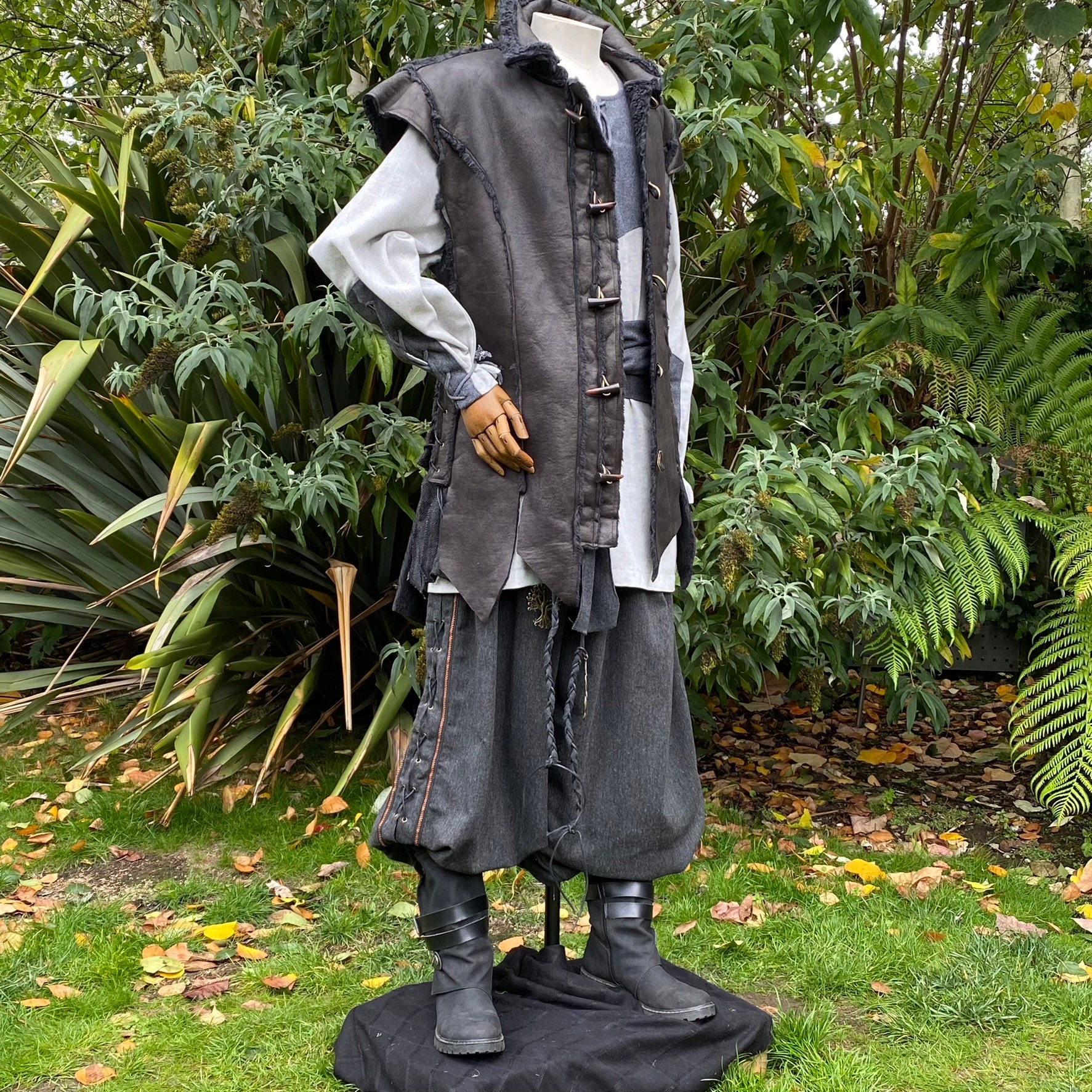 Dark Ranger LARP Outfit 4 Piece Set Hood Waistcoat Shirt - Etsy