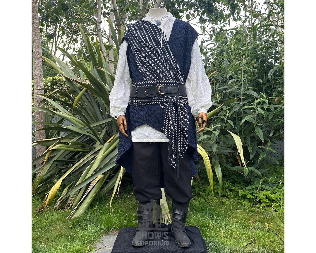 Azure Pirate LARP Outfit - 6 Pieces; for LARP, Medieval, Cosplay ...