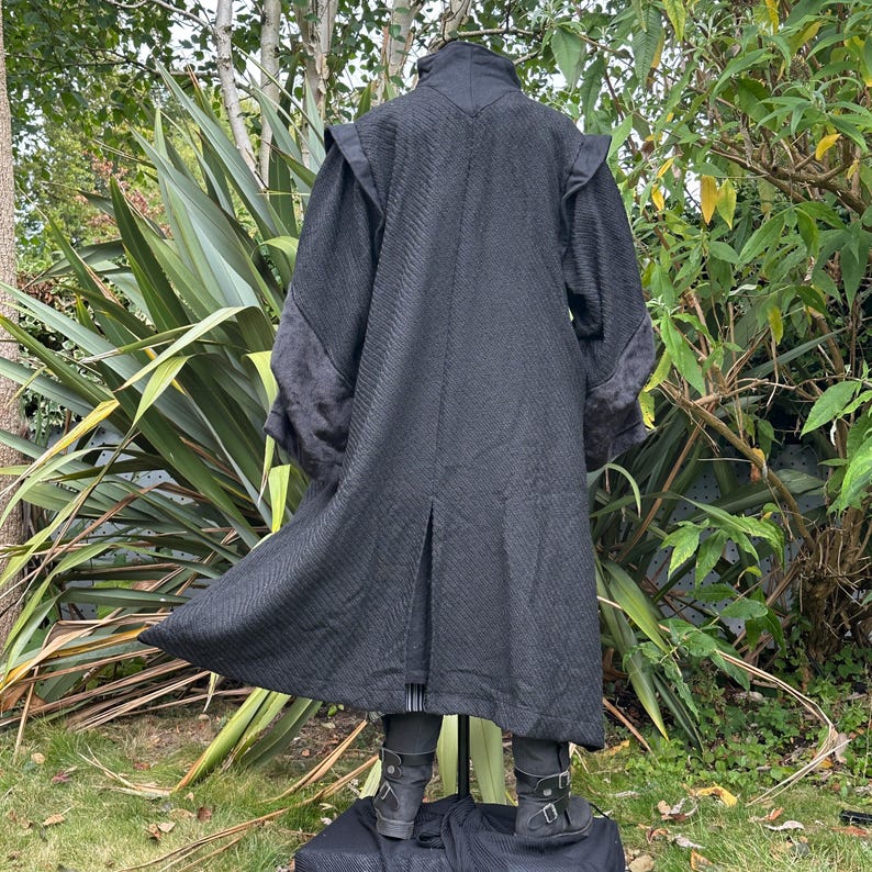Medieval Warlock Outfit, Fur Trim Cape Robe, LARP Costume - Etsy