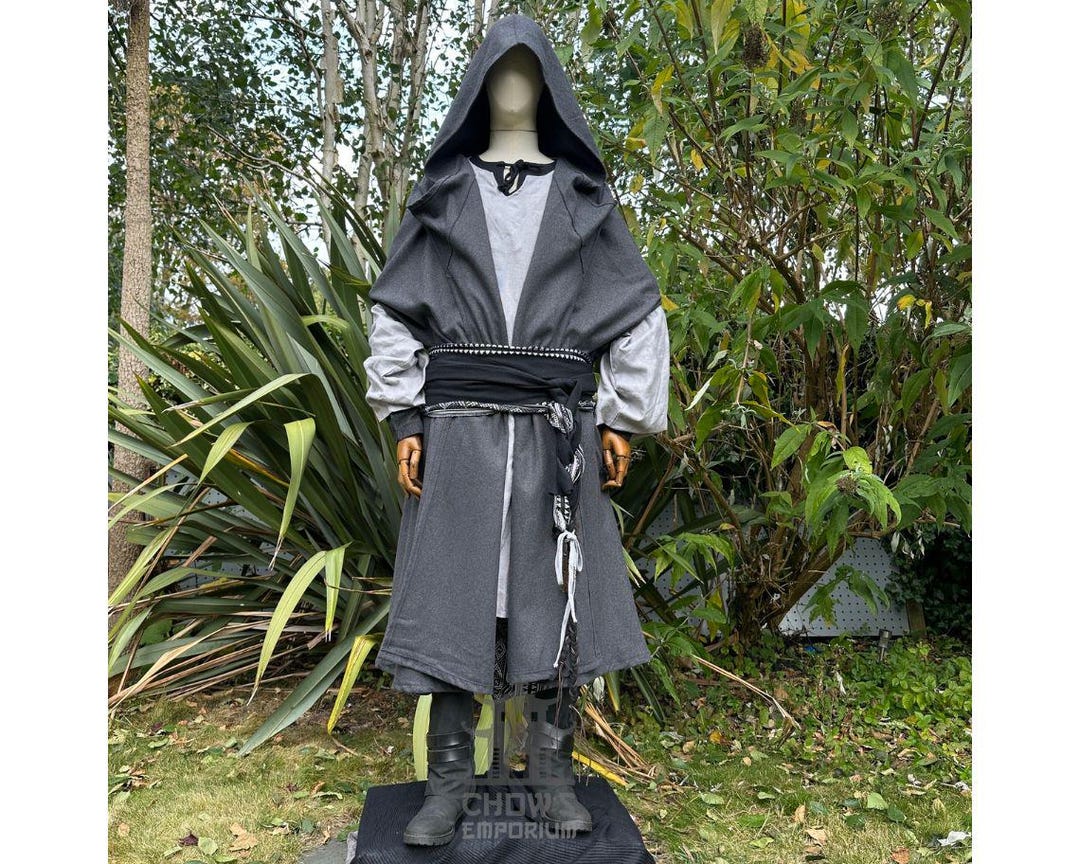 Medieval Lord LARP Outfit - 4 Pieces, Cloak, Tunic, Trousers, Sash - Etsy