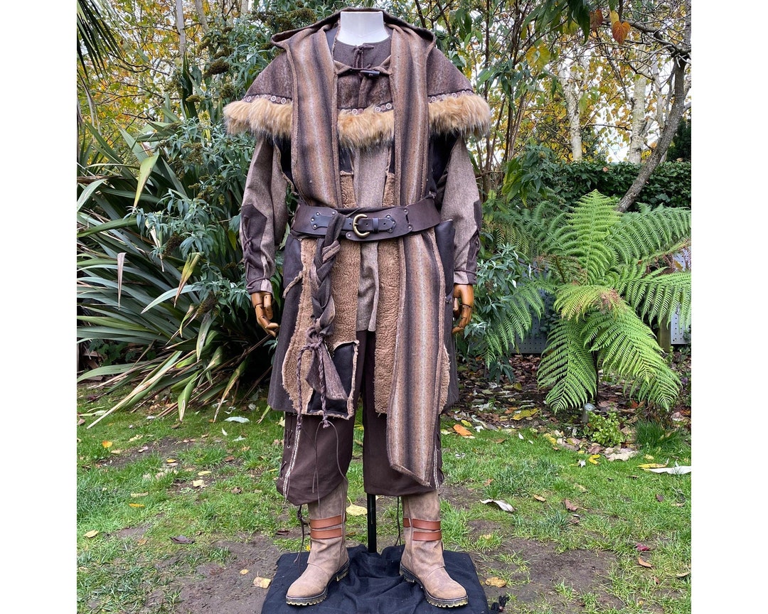 Barbarian Fighter LARP Outfit - 3 Pieces; for LARP, Medieval, Cosplay ...