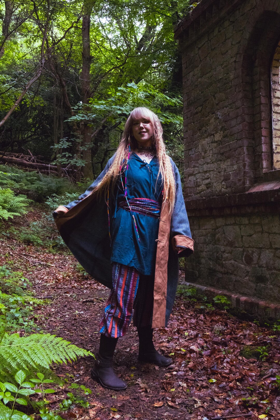 Medieval Mage LARP Outfit, 4 Pcs, Robe, Shirt, Pants & Sash ...