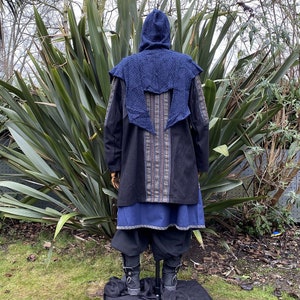 Ocean Druid LARP Outfit 5 Pieces Ornate Jacket, Tunic, Pants, Hood ...