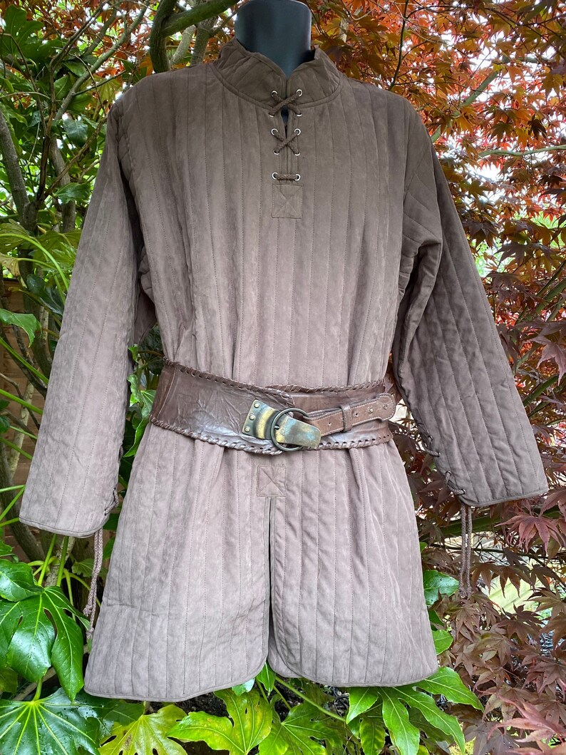 LARP Gambeson / LARP Tunic / Padded Shirt / Brown / Viking | Etsy