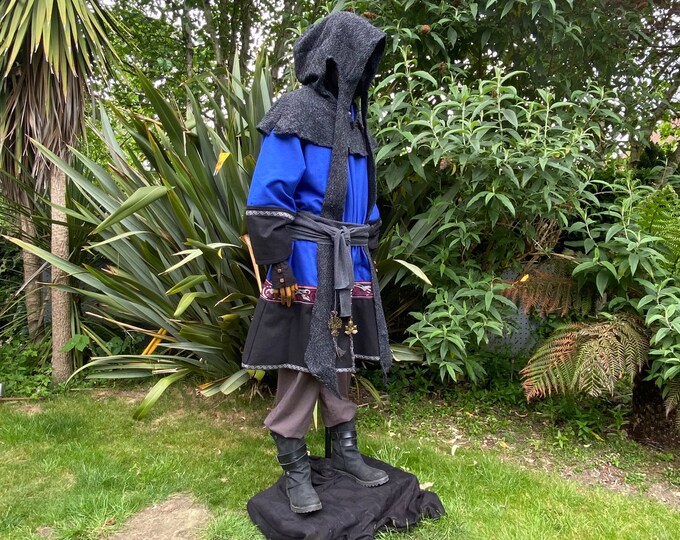 LARP Outfit / 4 Pieces / Mystic Fighter / Blue & Grey / Ren Faire ...