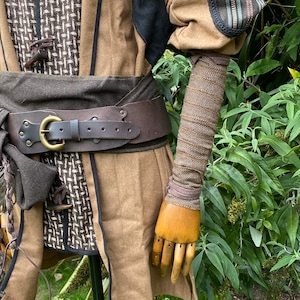 Medieval Arm Wraps - Brown Herringbone Wool Mixture | Medieval for ...