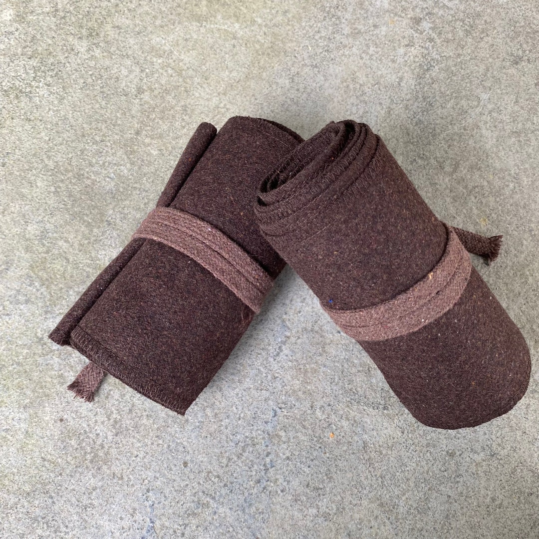 Medieval Leg Wraps Brown Wool Puttees Gift Ideas - Etsy
