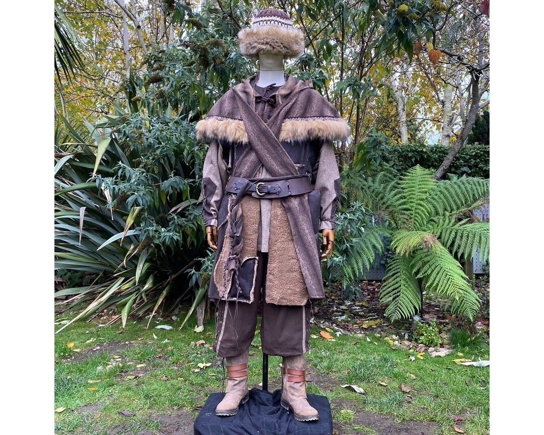 Barbarian Warrior LARP Outfit 4 Pieces Leather Waistcoat - Etsy