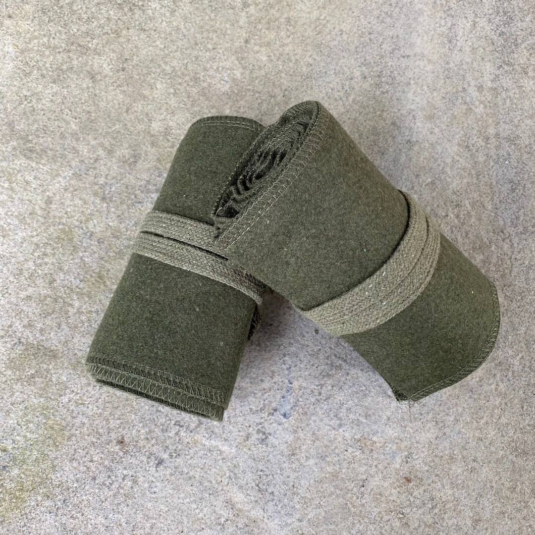 Medieval Leg Wraps Dark Green Wool Puttees Gift Ideas - Etsy UK