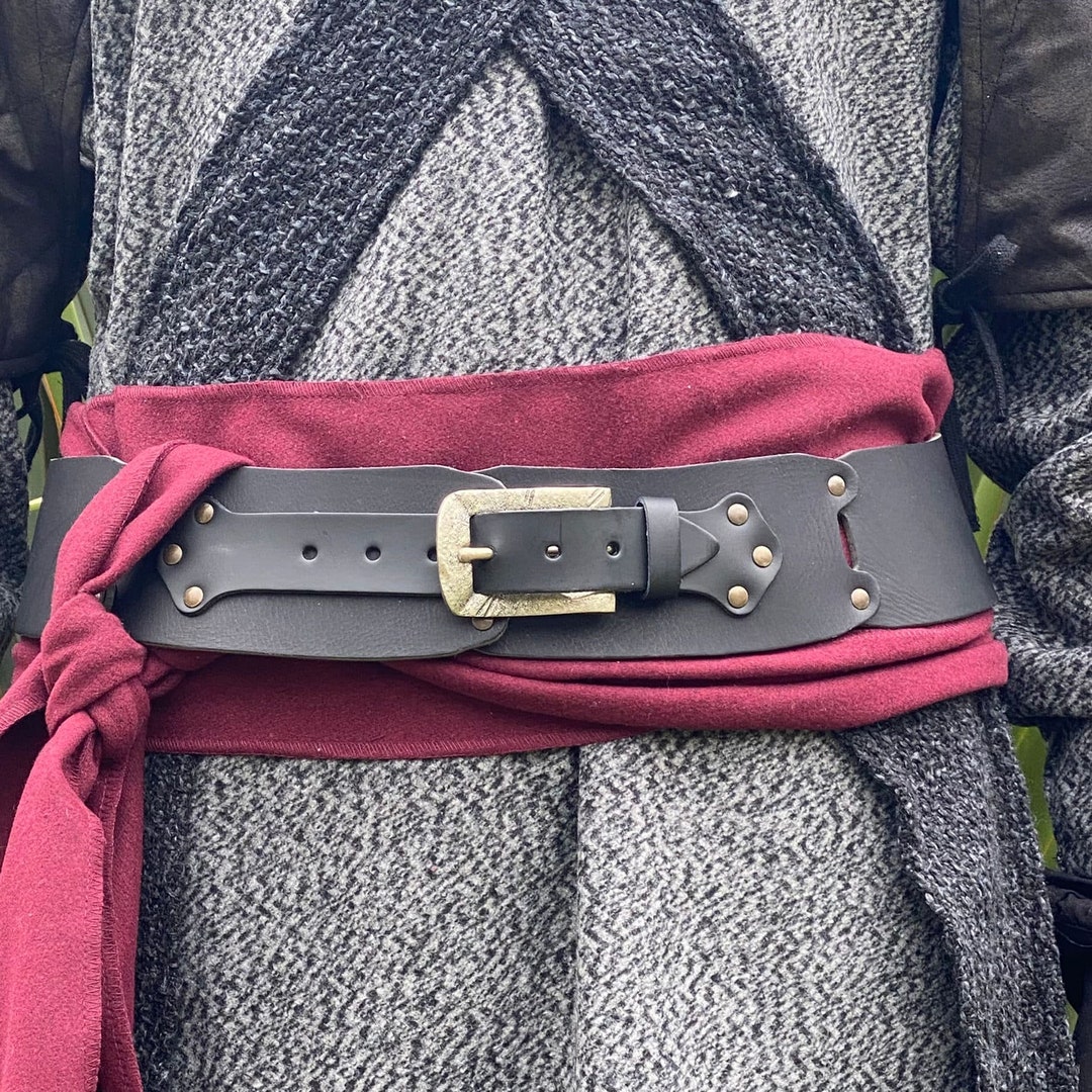 The Magnificent LARP Belt - Black Buffalo Leather - Etsy