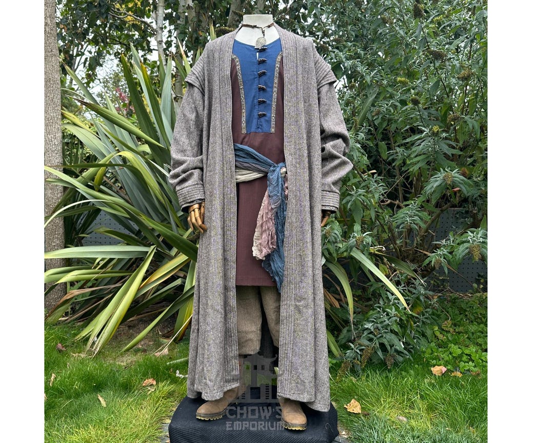 Medieval Sand Mage 4-piece Outfit, Robe, Tunic, Pants and Sash, LARP ...