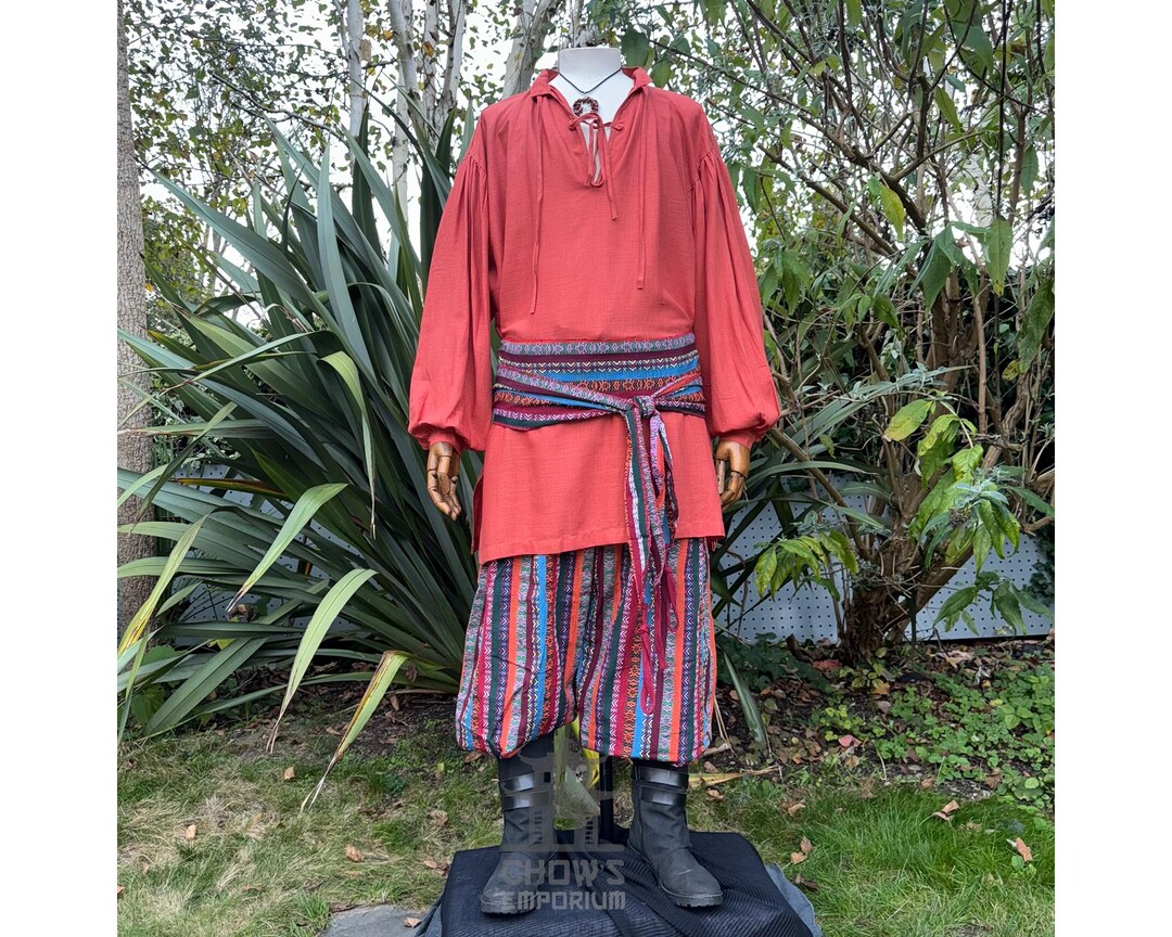 LARP Basic Outfit - Orange (shirt, Sash, Pants) for LARP, Medieval ...