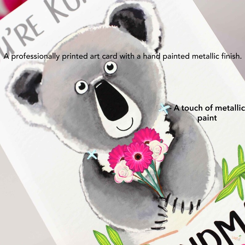 Personalised Koala Mother's Day Card / Card for Her / Pun Card / Mummy ...