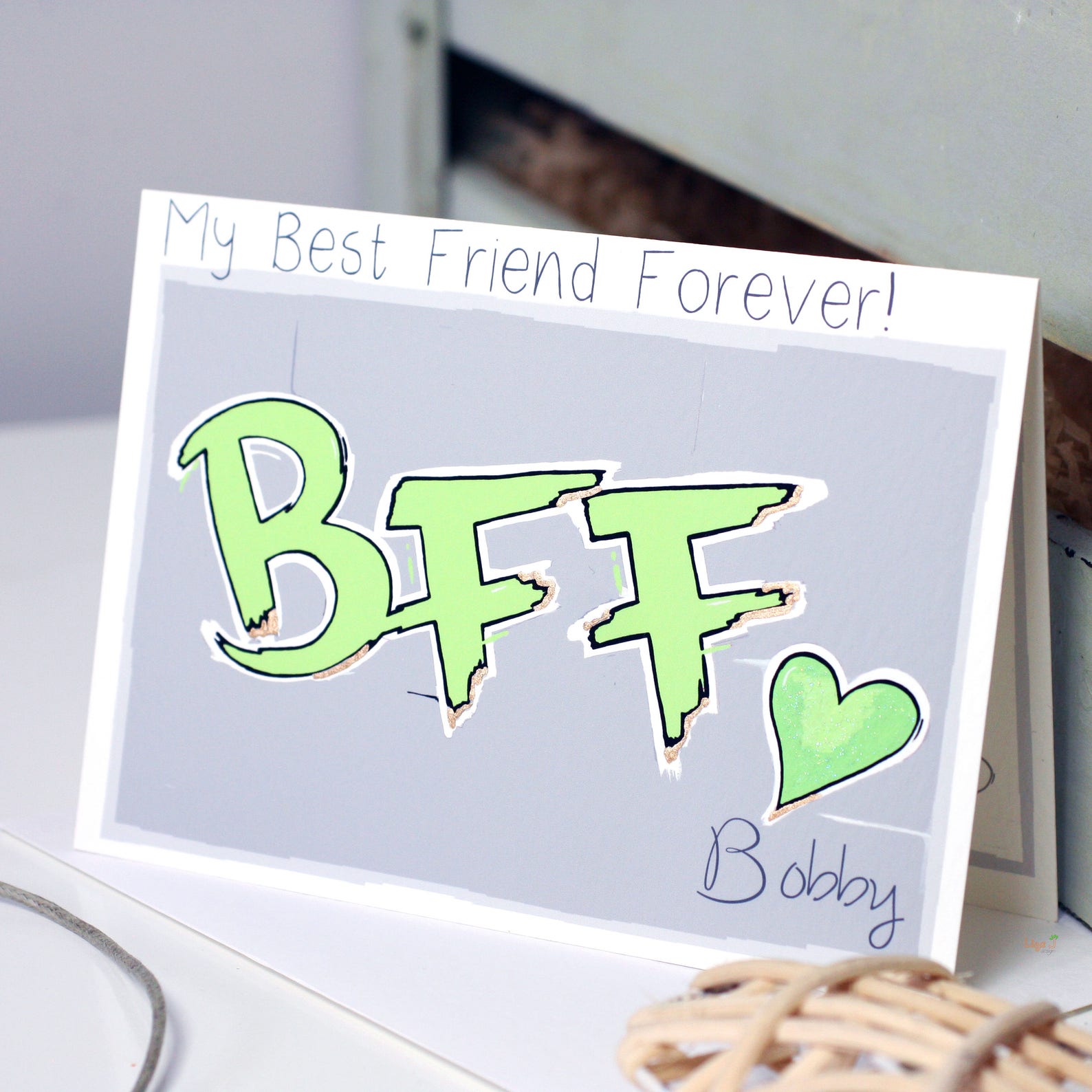 Best Friend Card BFF My Best Friend Forever Personalised | Etsy