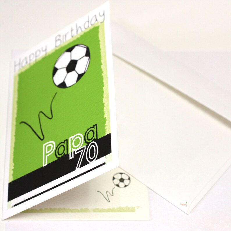 Football Team Birthday Card, Personalised Card for Soccer Football Fan ...