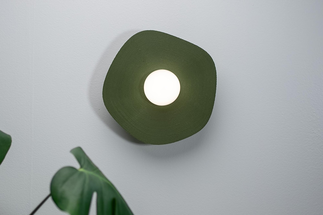 3D Printed Pearl Wall Light: Wireless Renter-friendly Decor - Etsy