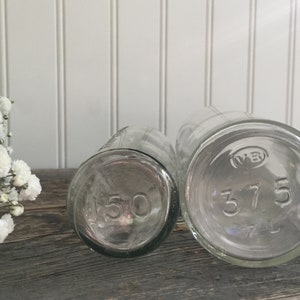 Set of 2 Old Bottles// Pharmacy Measuring Bottles// Vintage Glass ...