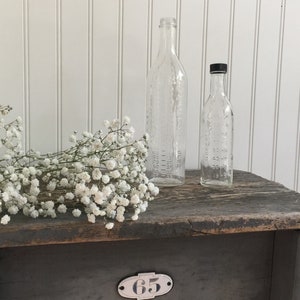 Set of 2 Old Bottles// Pharmacy Measuring Bottles// Vintage Glass ...