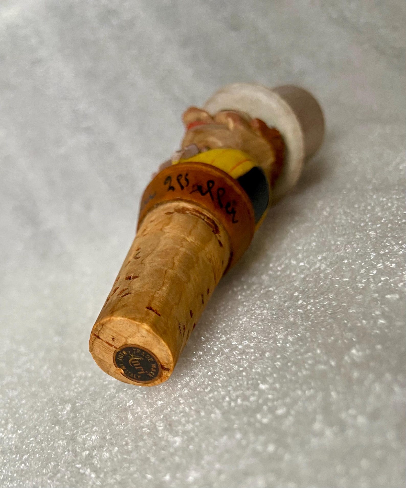 ANRI Wooden Carving Bottle Cork Stopper Dickens’ Character Sam Weller ...