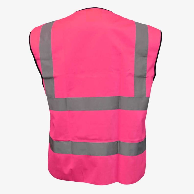 Pink Hi Vis Viz Vest High Visibility Reflective Waistcoat - Etsy