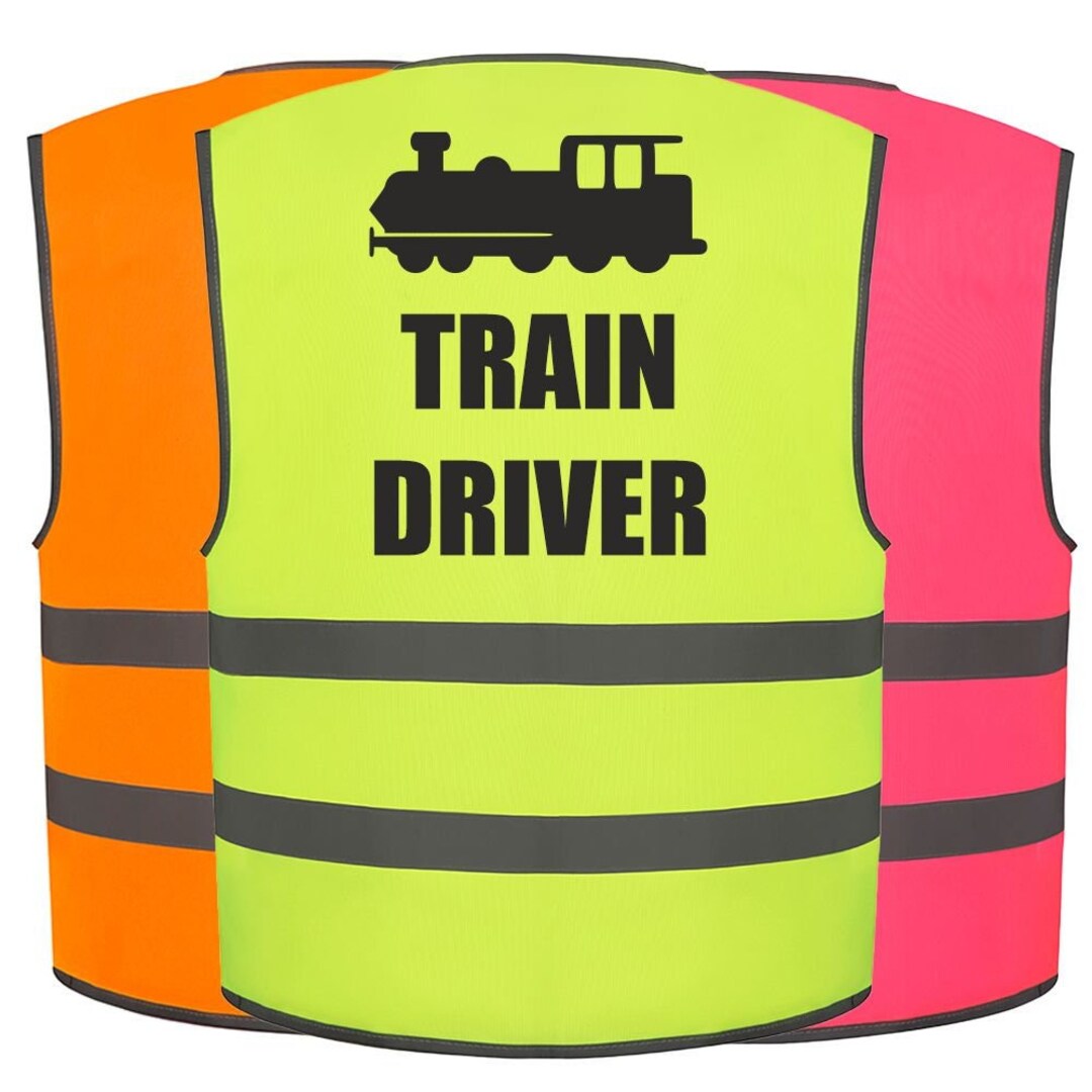 Kids Fun TRAIN DRIVER Hi Viz Vis Vest Childs Reflective - Etsy UK