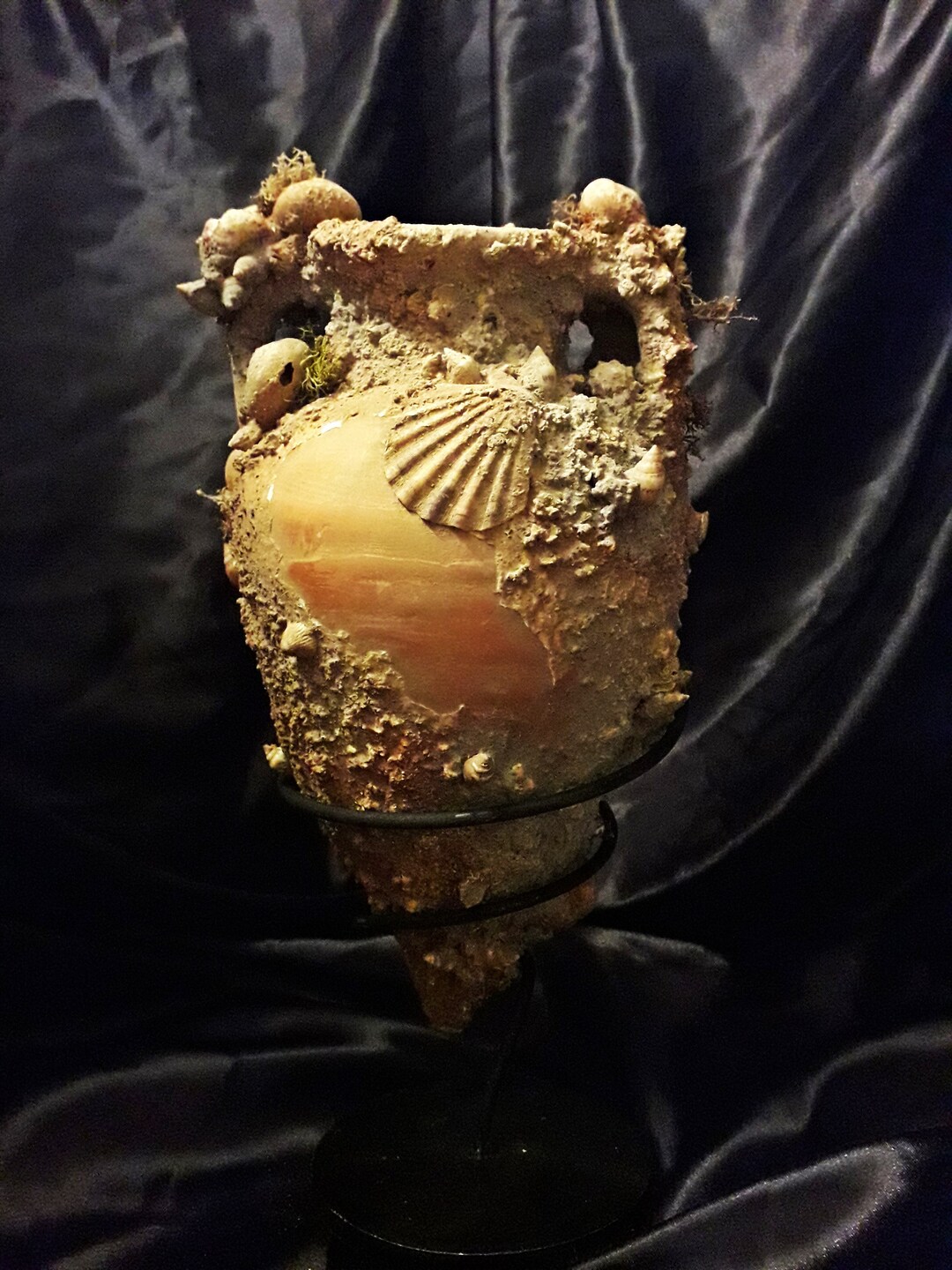 Underwater Artifact Clay Pottery, Antique Sunken Aged Amphora Vase ...