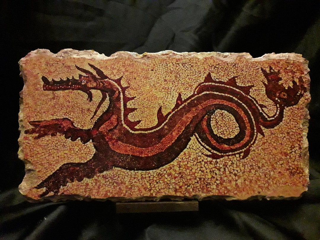 The Dragon of Kaulonia, Ancient Italian Art, Fresco (VISUAL PRINT) - Etsy