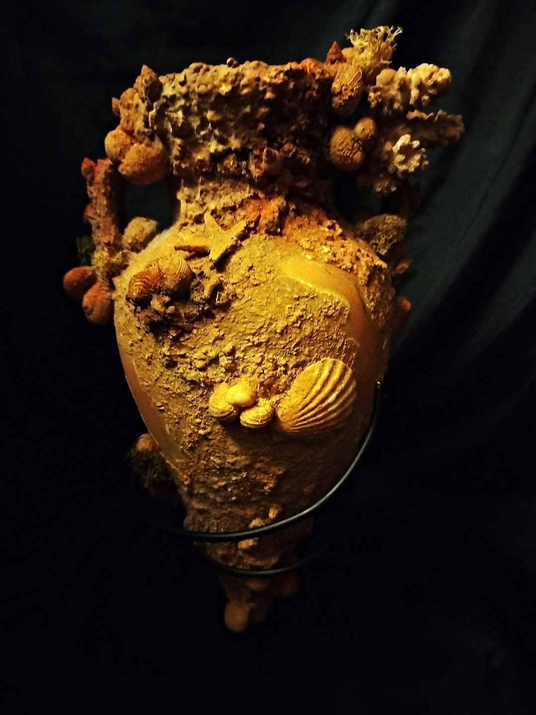 Underwater Artifact Clay Pottery, Antique Sunken Aged Amphora Vase ...