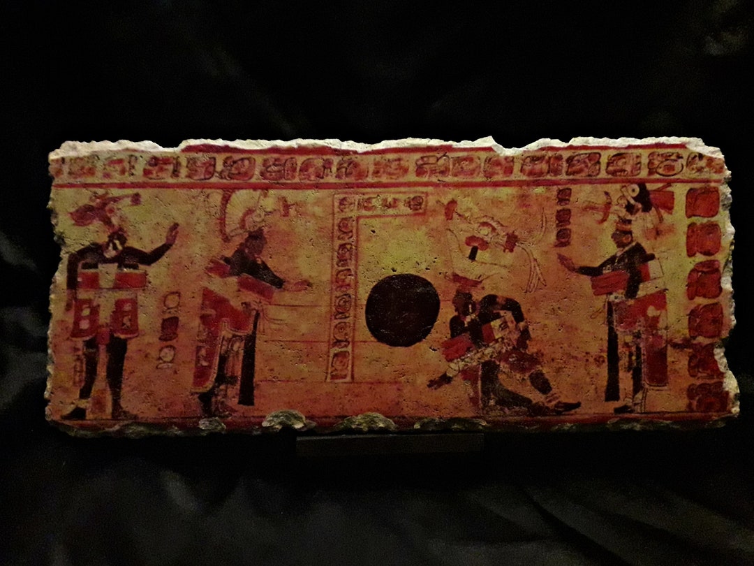 Maya and Aztec Ball Game, Ancient Mesoamerican Sport, Fresco - Etsy
