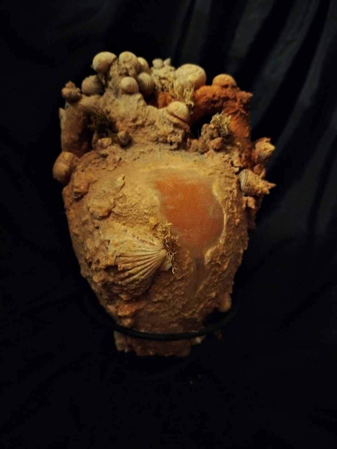 Underwater Artifact Clay Pottery, Antique Sunken Aged Amphora Vase ...