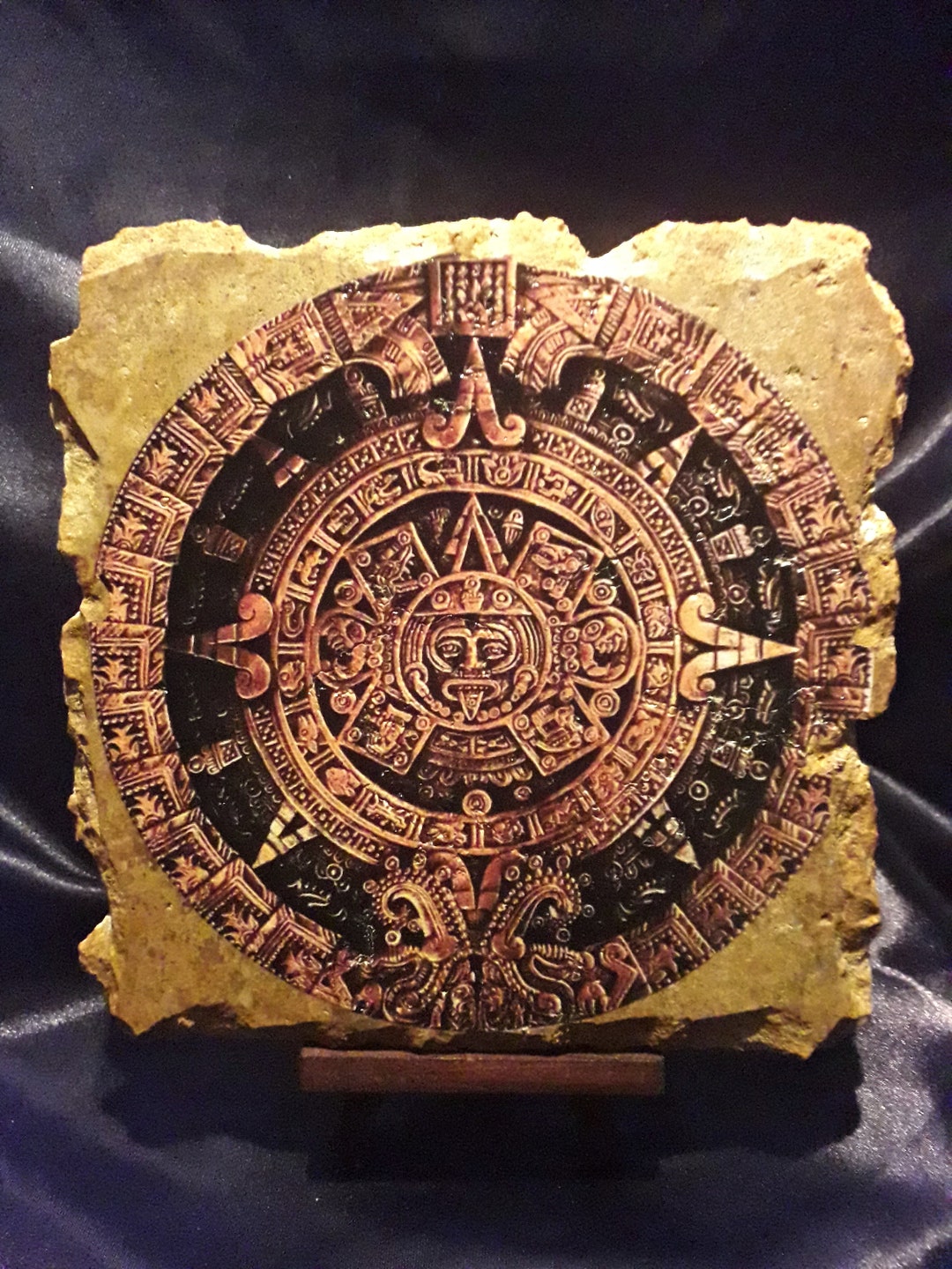 The Aztec Sun Stone, Fresco (VISUAL PRINT) - Etsy