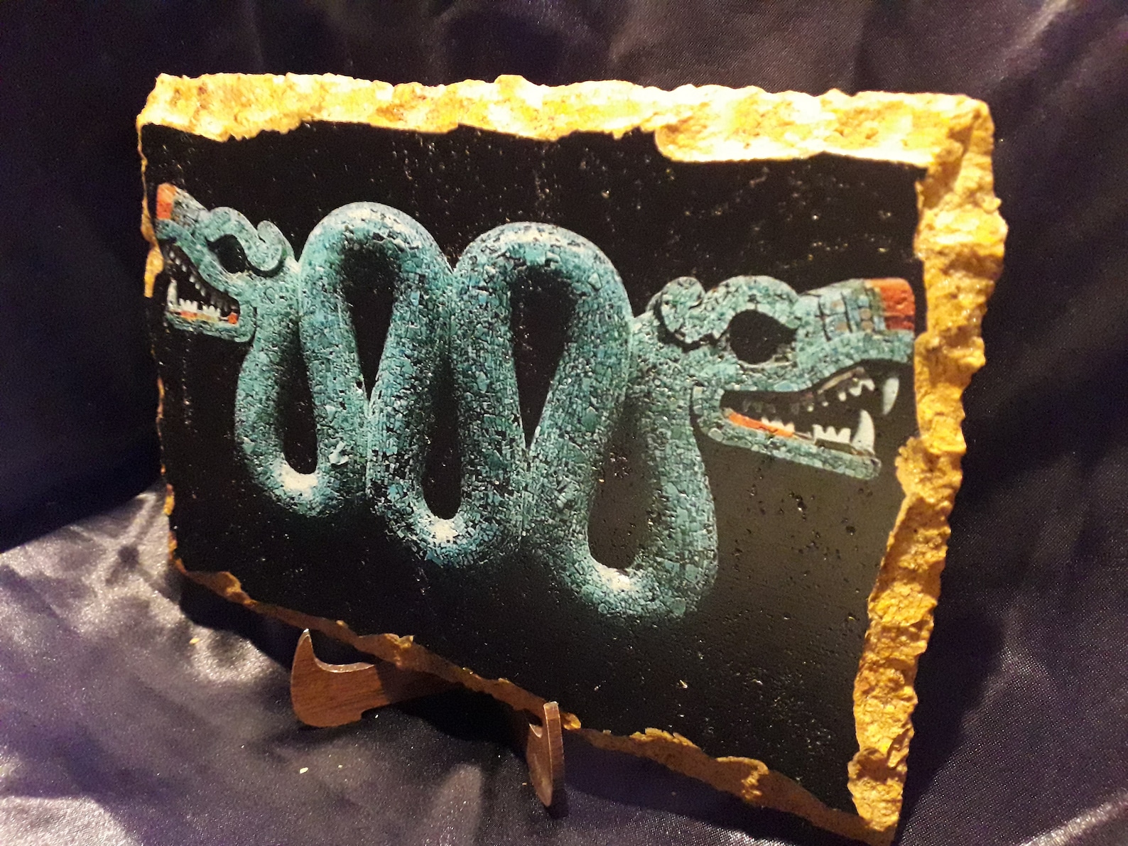 Double-headed Serpent Aztec Fresco - Etsy