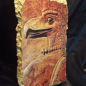 Eagle Headed Deity, Nisroch, Assyrian Art and Mythology, Fresco (VISUAL ...