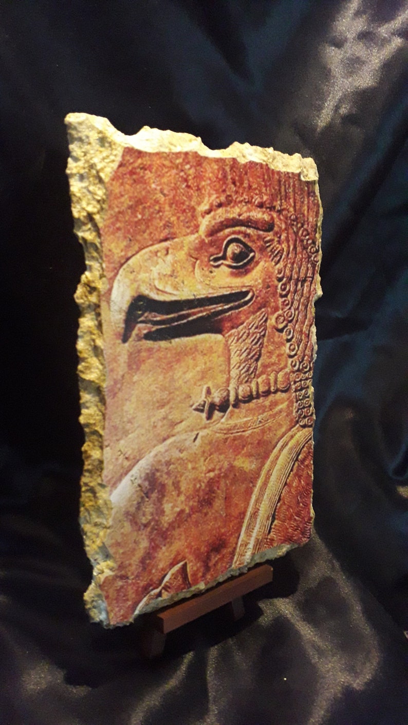 Eagle Headed Deity, Nisroch, Assyrian Art and Mythology, Fresco (VISUAL ...