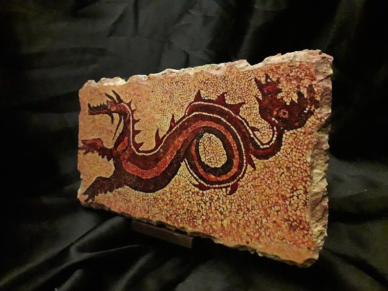 The Dragon of Kaulonia, Ancient Italian Art, Fresco (VISUAL PRINT) - Etsy