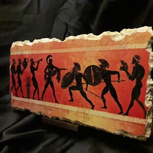 The Trojan sparta-achaeans War Greek Mythology Fresco - Etsy