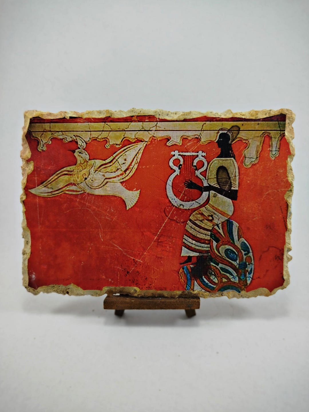 Minoan Maiden With Prayer Beads Fresco Pottery, Wall Art, Ancient ...