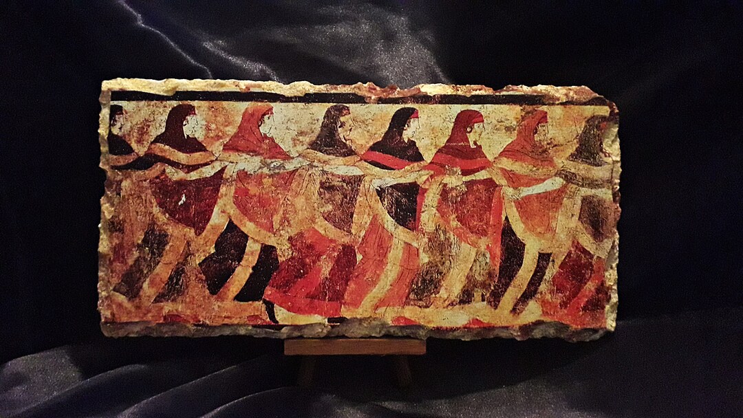 Tomb of the Dancing Women, Etruscan Art, Fresco - Etsy