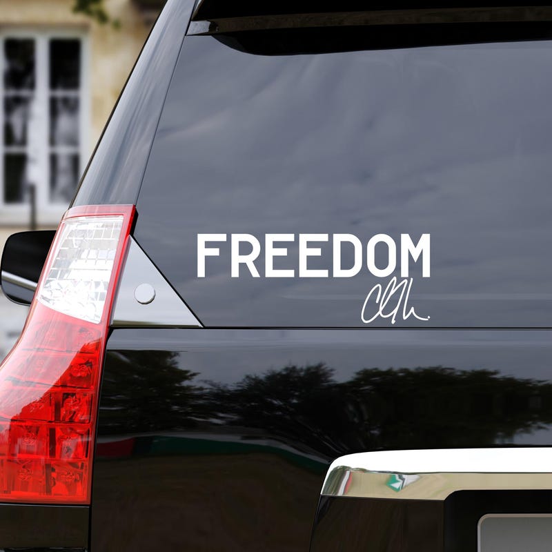 Charlie Kirk Car Decal - Etsy