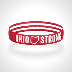 Ohio Strong Reversible Wristband Bracelet Show off Your Love for Ohio ...