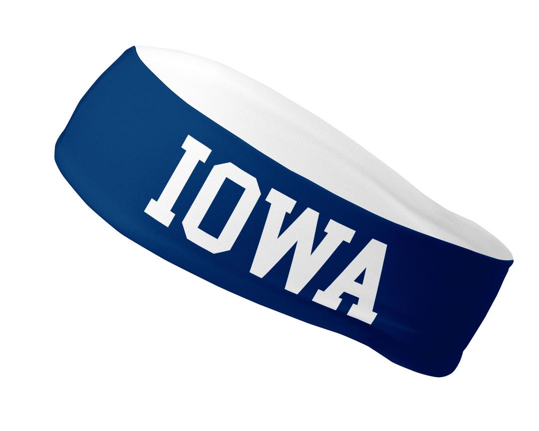 Reversible Custom Colors State of Iowa Headband, Athletic Headband ...