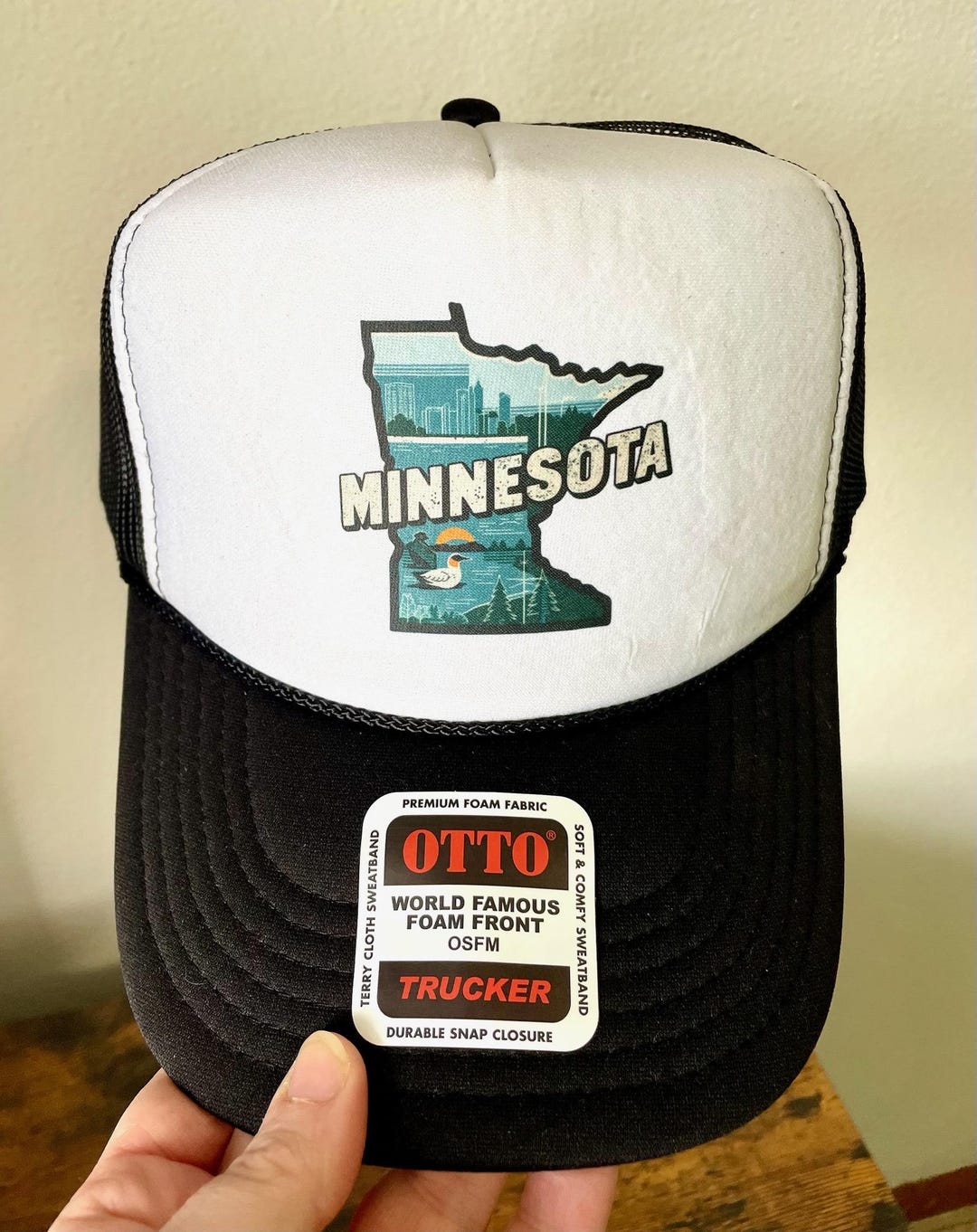 Vintage Style Minnesota Hat, High Profile Otto Hat, State of Minnesota ...