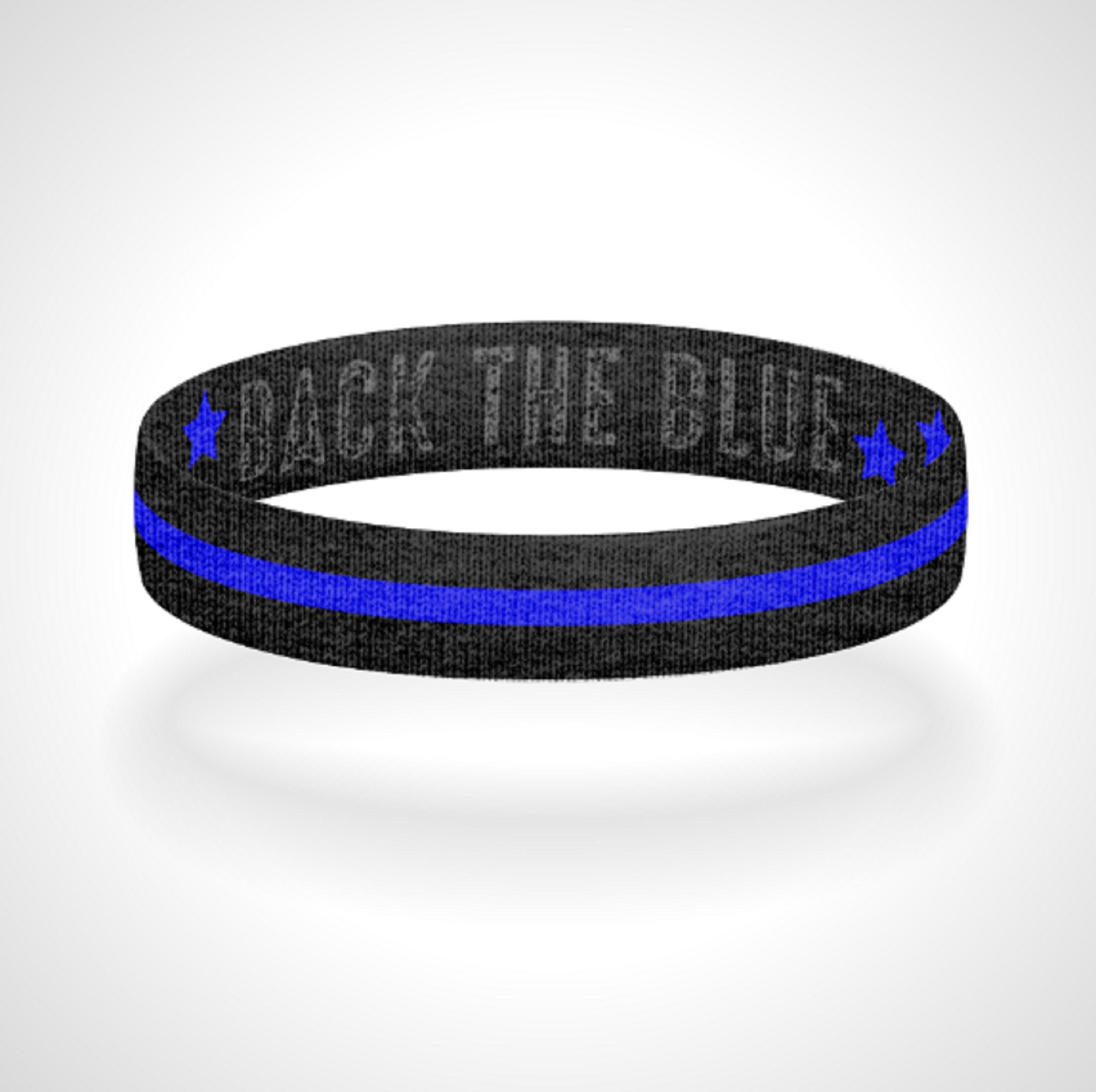 Reversible Thin Blue Line Back the Blue Police Appreciation Wristband ...