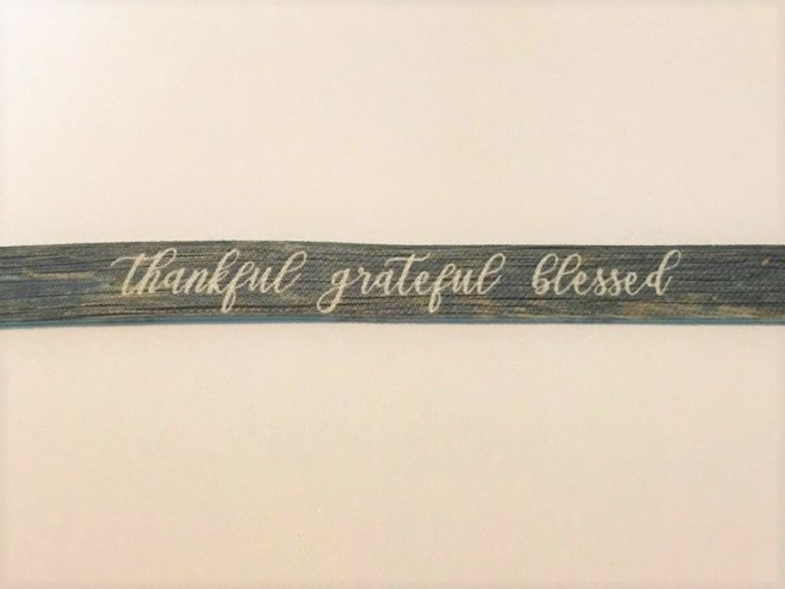 Reversible Thankful Grateful Blessed Bracelet Wristband Handmade - Etsy
