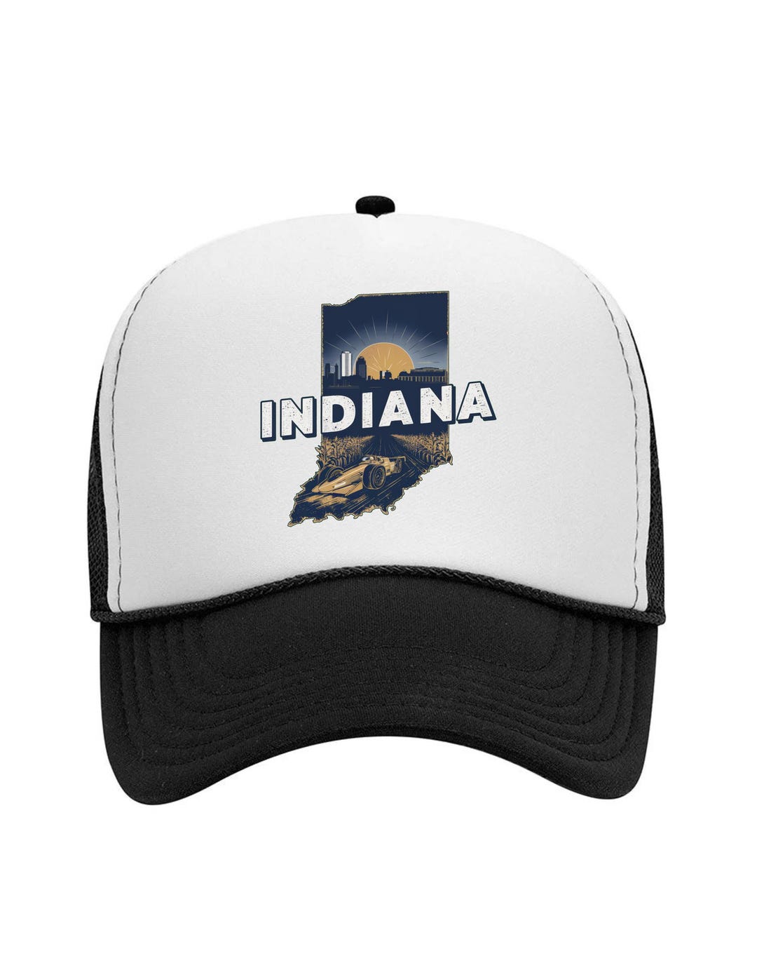 Vintage Indiana Hat, High Profile Otto Hat, State of Indiana Hat, Retro ...